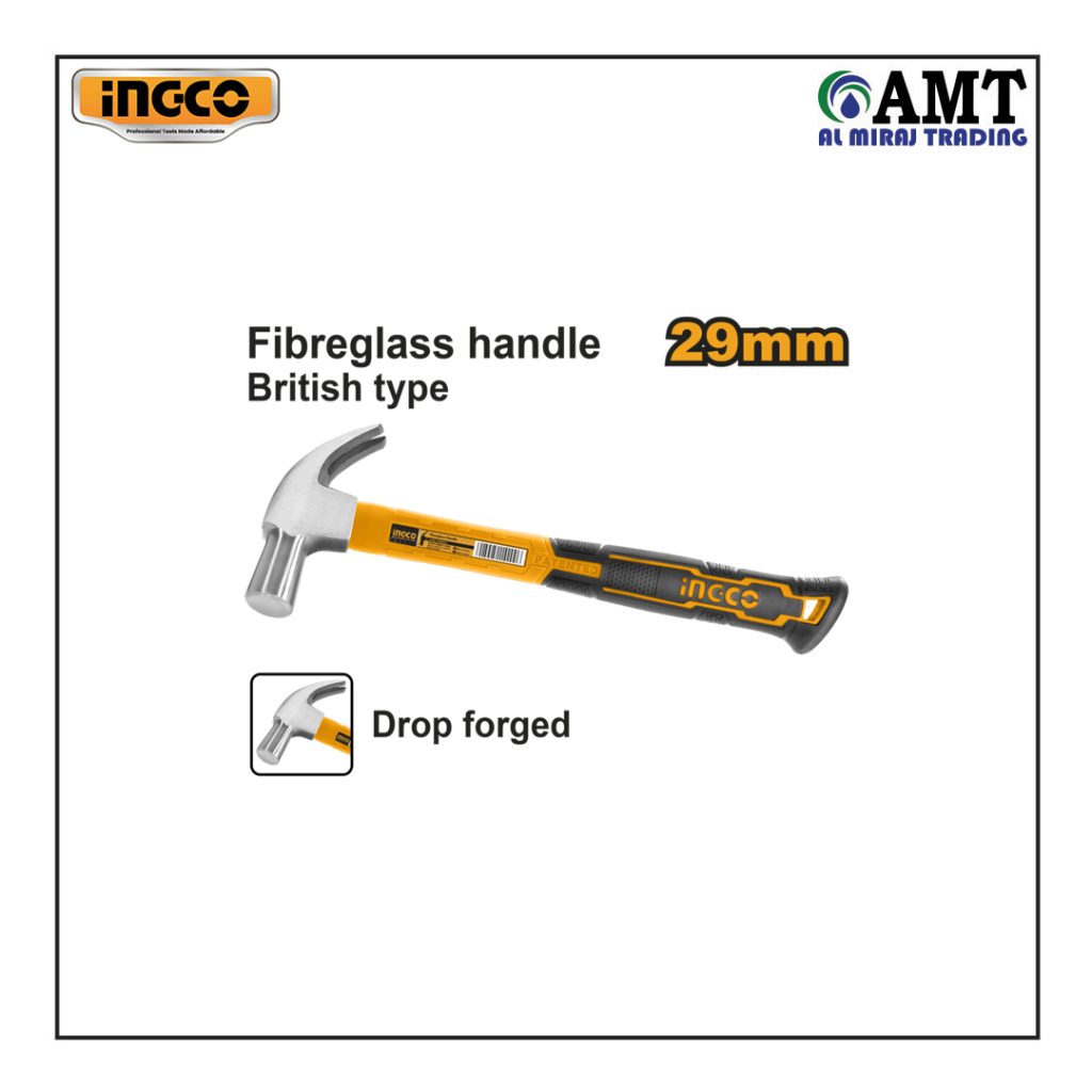 INGCO British type claw hammer - HCH880229 | Al Miraj Trading